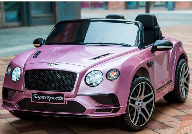 Kids Ride On Bentley Continental Supersports JE 1155 Pink — Mini Moto Toys