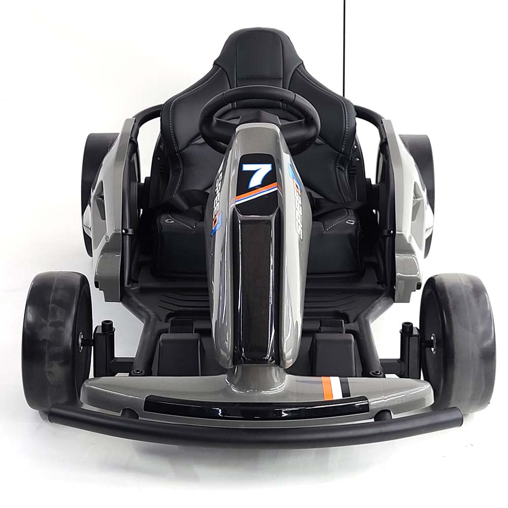 24 Volt Kids Electric Go Kart Ride On DRIFT Function Power Car Grey ...